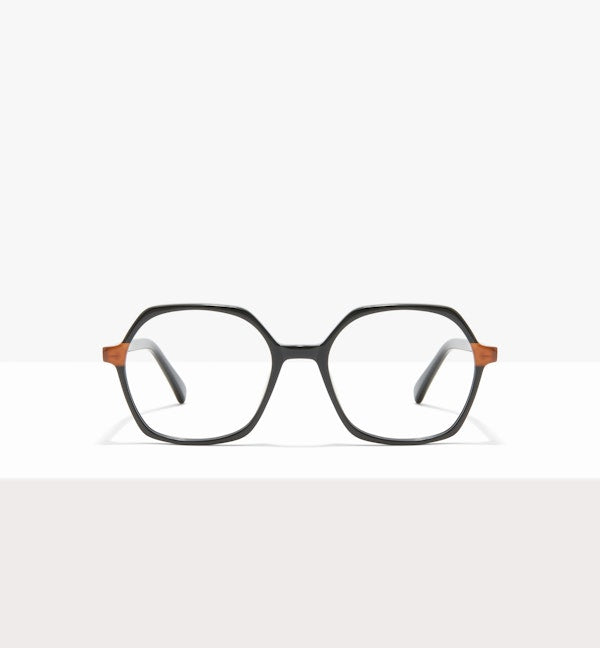 Morgan Black Peach Puff – Prescription Eyeglasses by BonLook