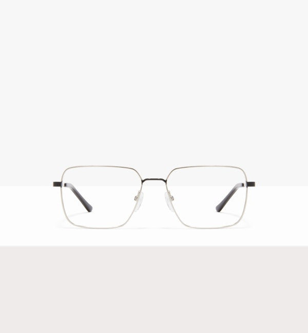 Utility Black Silver – Prescription Eyeglasses by BonLook